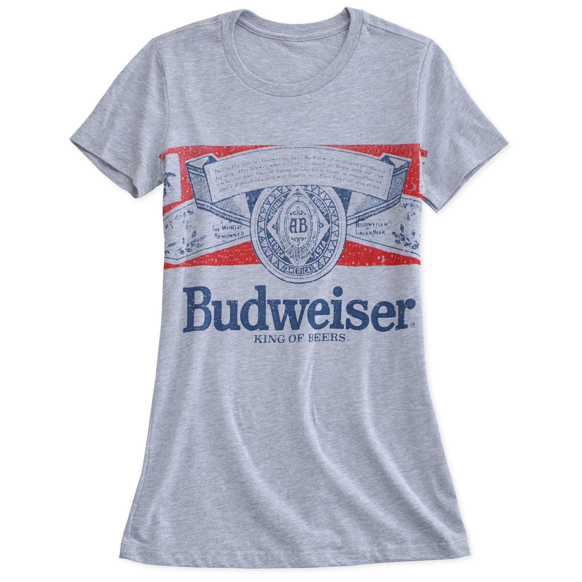 Budweiser Label Ladies TShirt - The Beer Gear Store