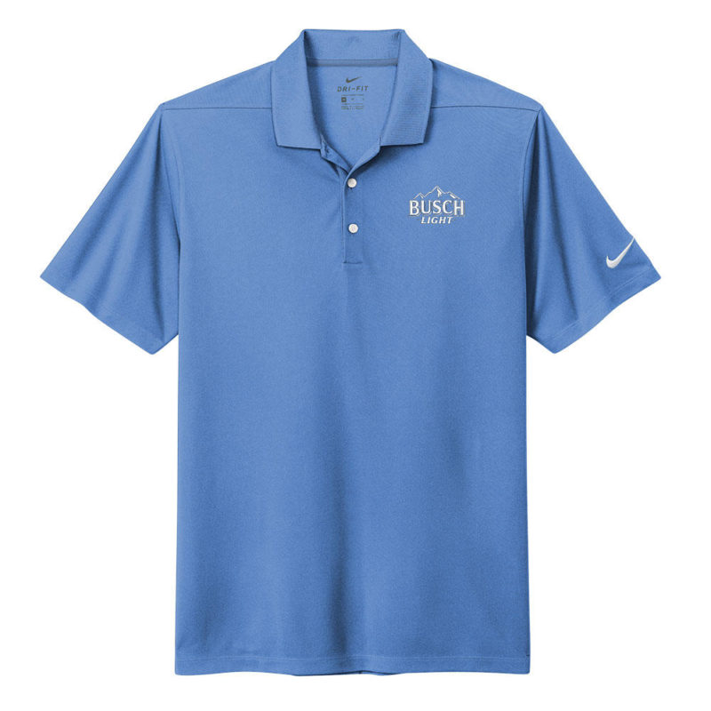 Busch Light Sky Blue Nike Polo - The Beer Gear Store