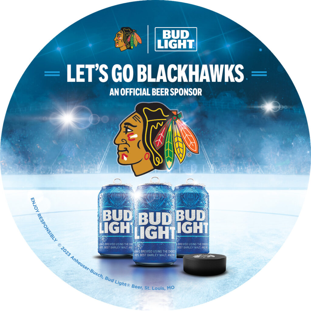 Bud Light Blackhawk cardboard coaster pack - The Beer Gear Store
