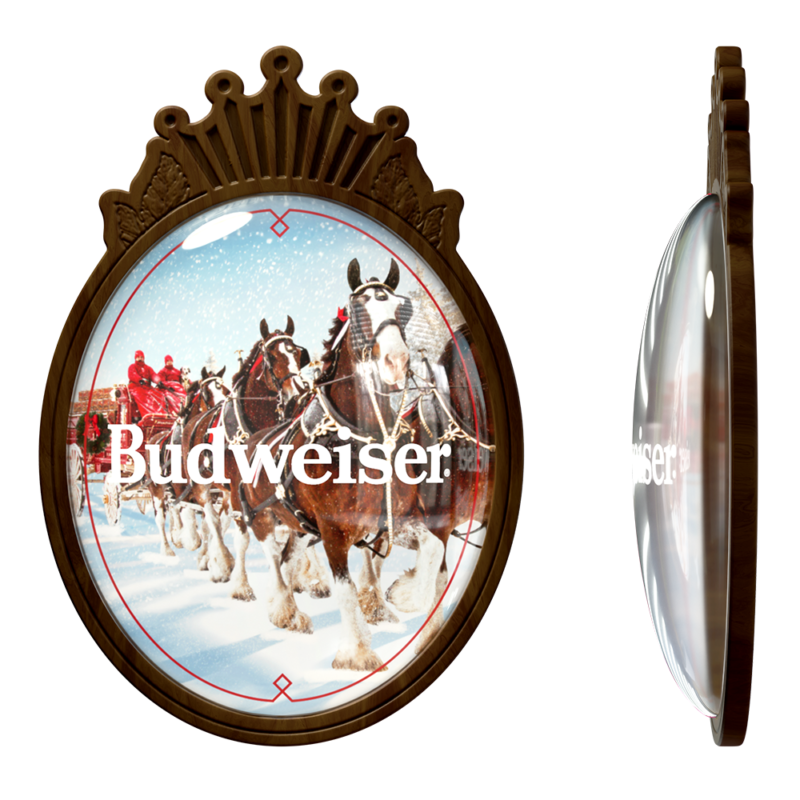 Budweiser Winter LED Lightbox - The Beer Gear Store